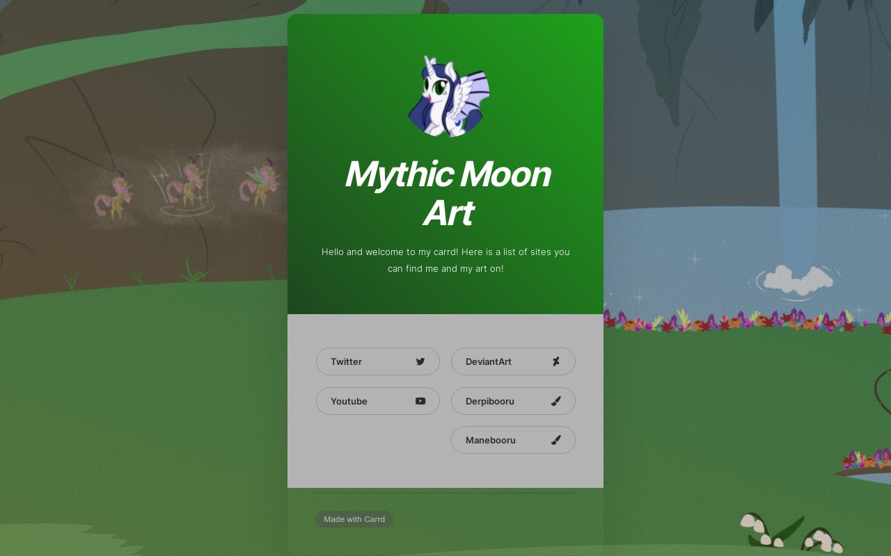 Mythic Moon Sitelist and Commission Sheet!